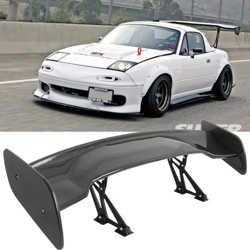 For Mazda Miata NA NB NC ND 57" Rear Spoiler GT Style Rear Wing Carbon ...