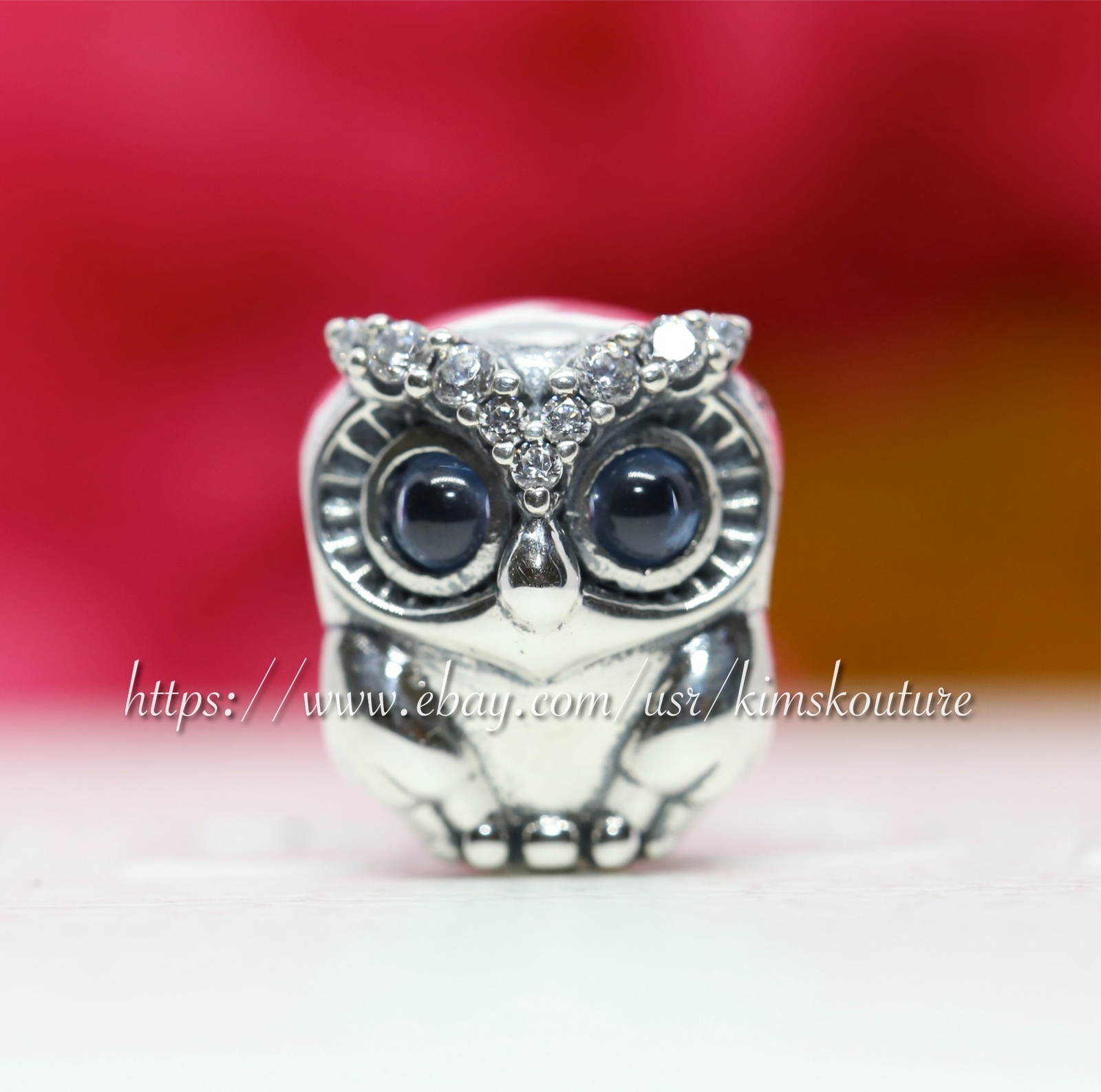 Authentic Sparkling Owl Pandora Silver Charm 798397NBCB | eBay