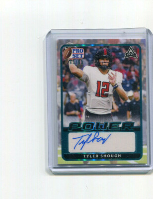 2021 Leaf Pro Set Power Autographs Platinum Tyler Shough ARC Rookie ...