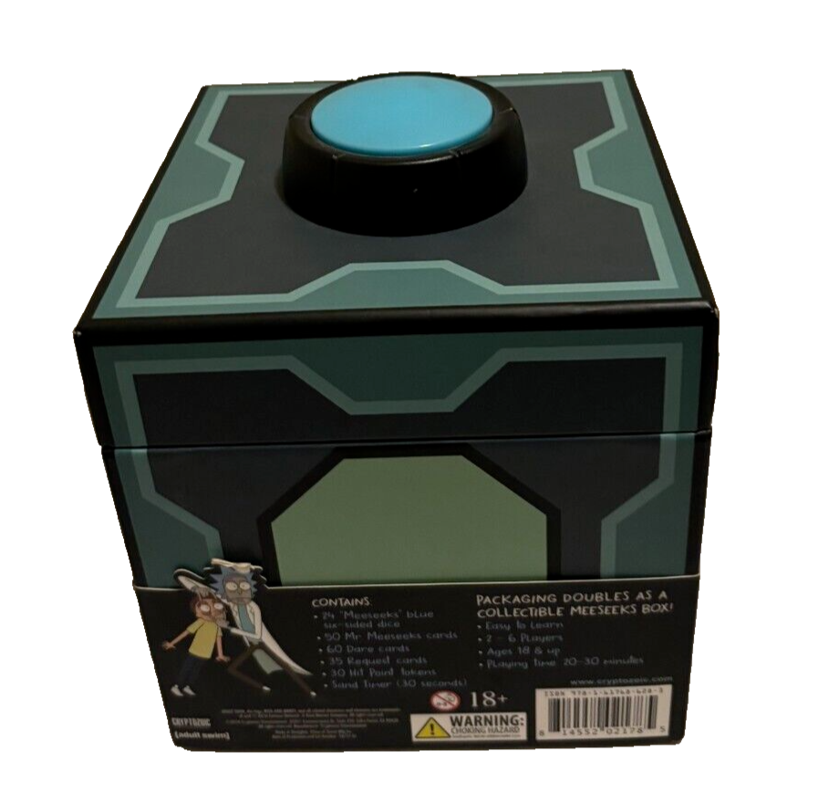 Rick And Morty Mr. Meeseeks Box O' Fun Game Of Dice & Dares (Adult Swim ...