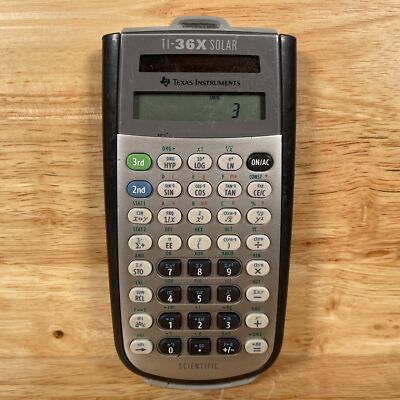 Texas Instruments TI-36X Solar Gray/Silver Digital Display Scientific ...