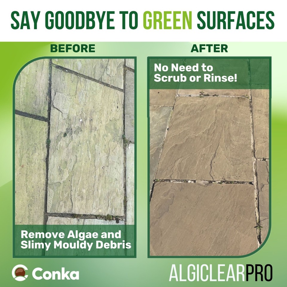 Algae Green Mould Killer Remover 25 Litres Cleaner Driveway Patio Roof ...