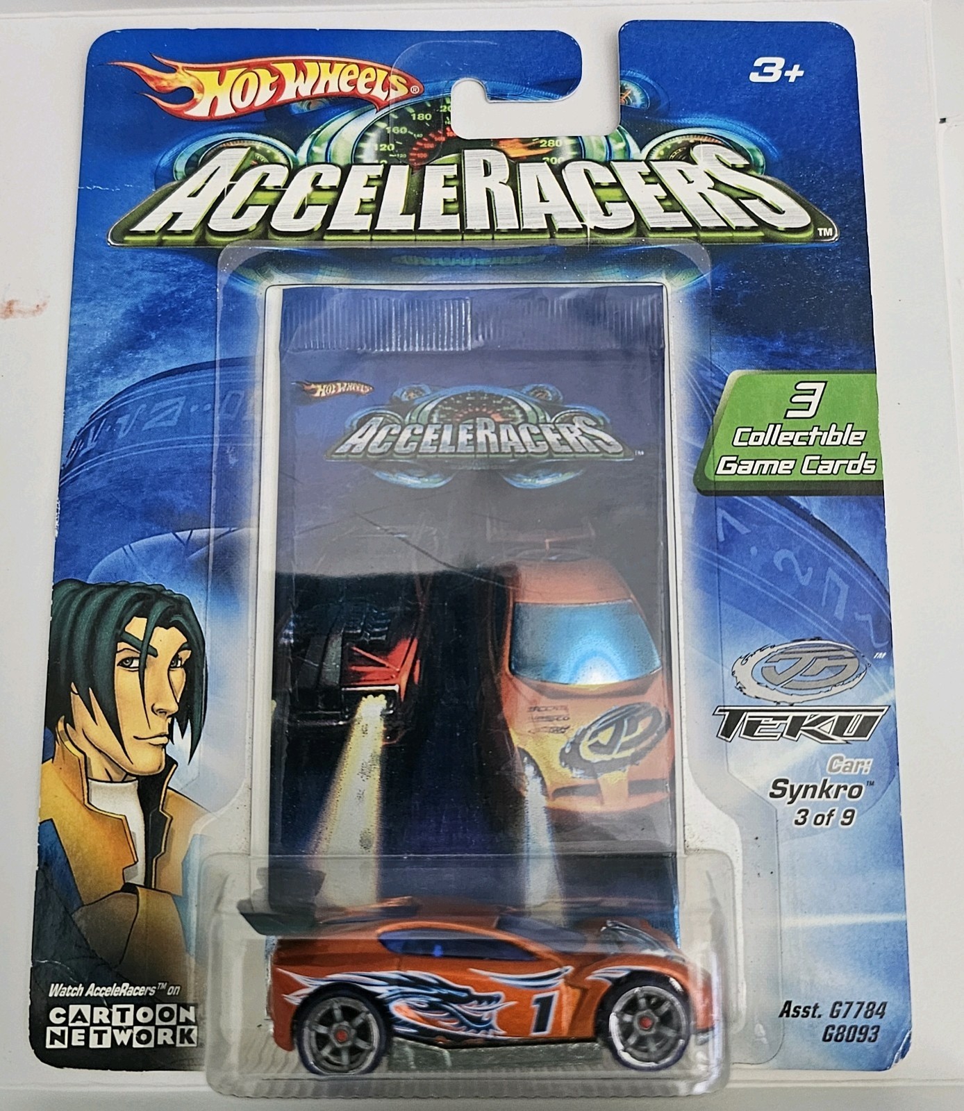 Hot Wheels Acceleracers Teku Synkro 3/9 New, Sealed Package