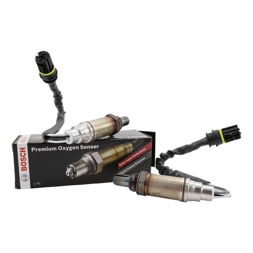 Genuine Bosch w/ OEM Plug E46/M54 2 For BMW O2 Oxygen Sensor Set FRONT ...