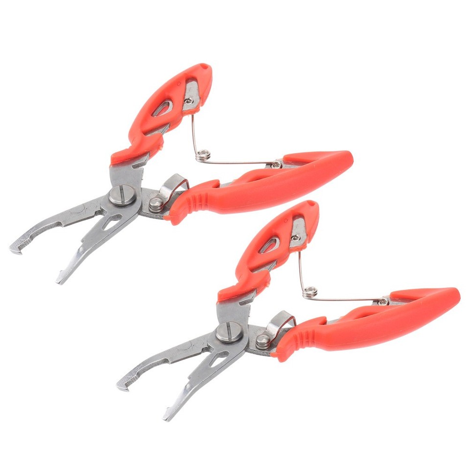 2Pcs Stainless Steel Fishing Pliers Gripper Multifunctional Fish Piler ...
