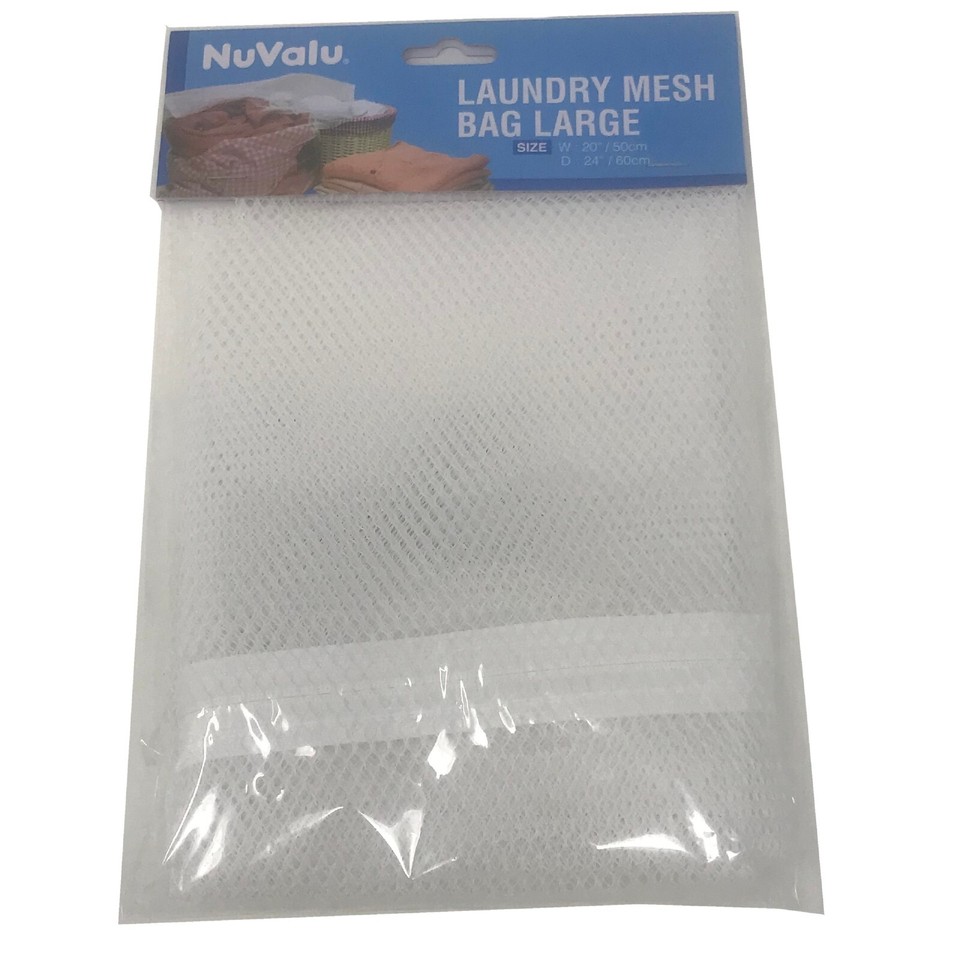 Laundry Bag Zipped Washing Mesh Net 50x60cm Underwear Bra clothes socks ...