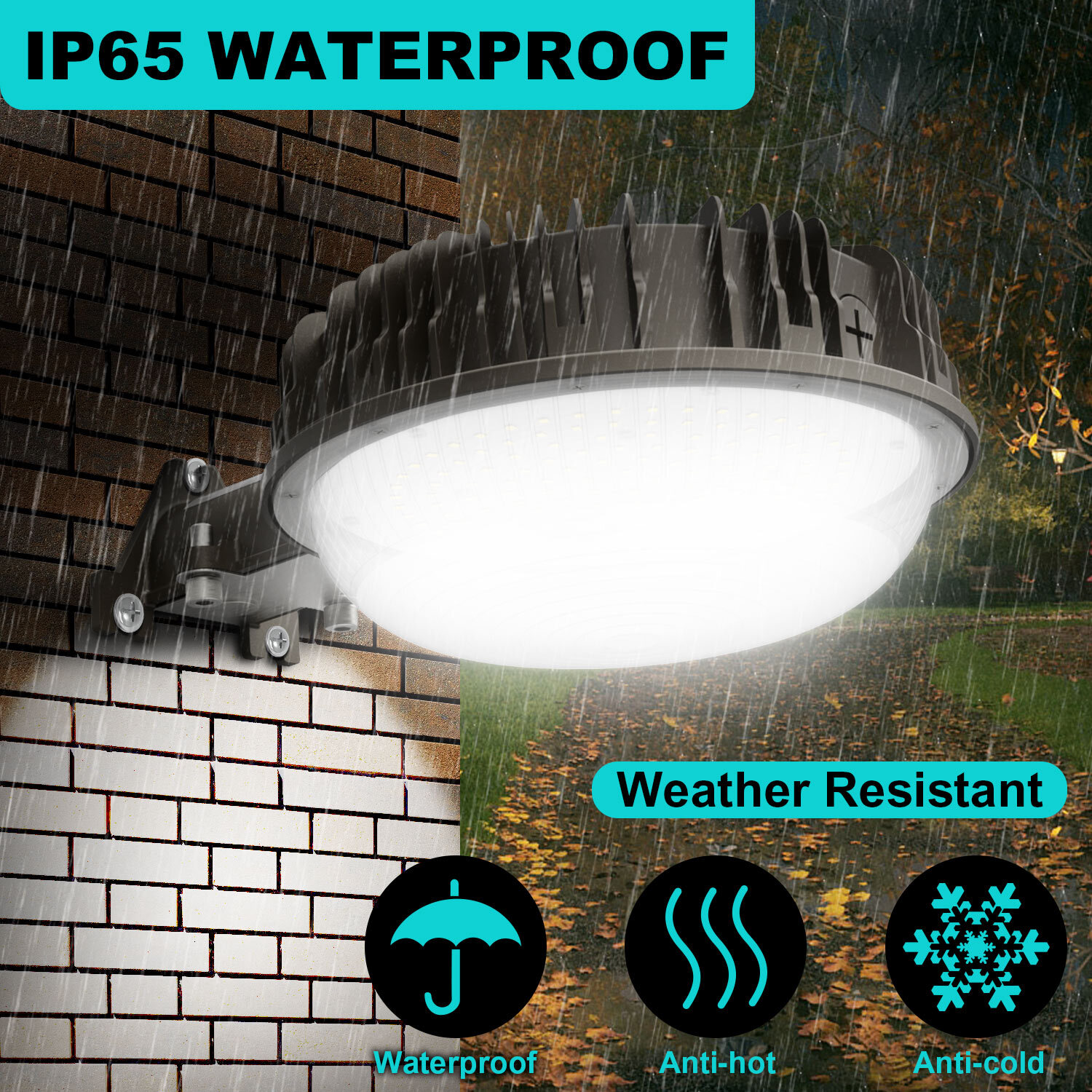 LED Barn Light Dusk to Dawn For Outdoor Garden Backyard Security ...