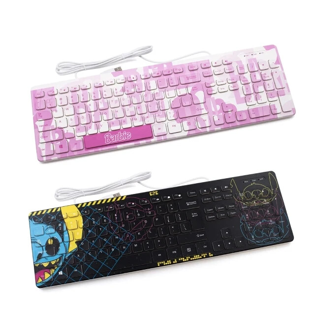 Barbie AND Lilo & Stitch Wired USB PC Keyboards | eBay