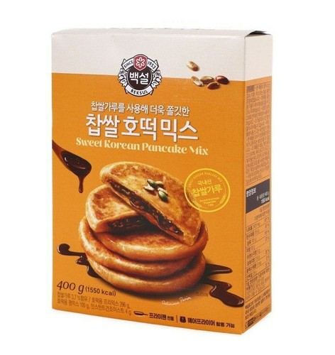 Korean BEKSUL CHAPSSAL HODDUK HOTTEOK Making Mix 400g Sweet Pancake ...