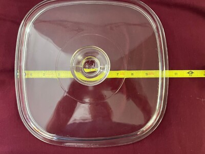 Pyrex A12C Square Glass Replacement Lid for Corning Corelle Casseroles ...