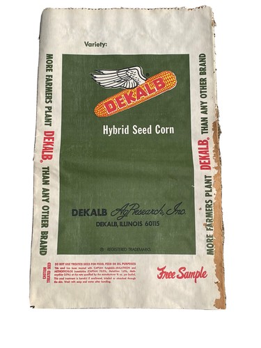 VTG DeKalb hybrid Seed Corn Sack DeKalb Ag Research, Inc Free Sample ...