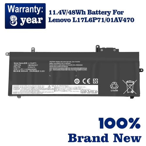 L17L6P71 Battery For Lenovo X280 A285 L17M6P71 L17L6P71 01AV470 01AV471 ...