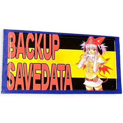 Sony PlayStation 1 Ps1 Dengeki Waifu Anime Girl Label Memory Card ...