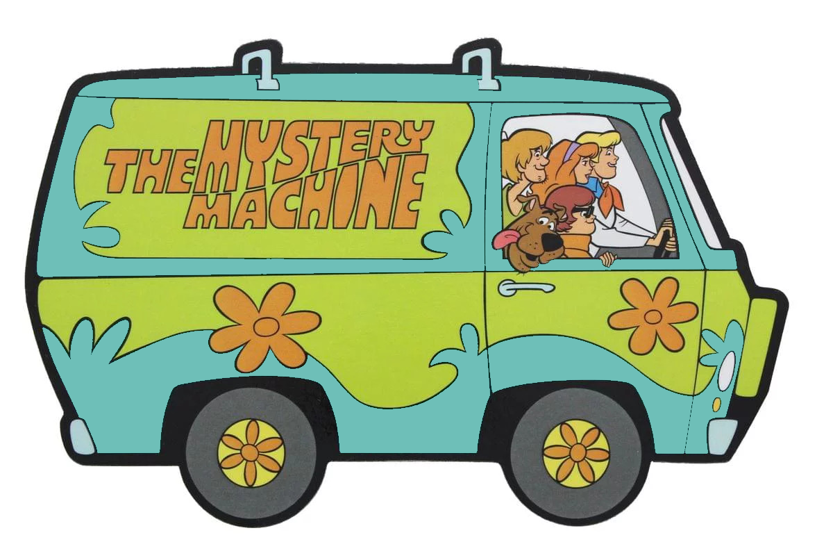 Scooby Doo sticker mystery machine logo weatherproof bumper vinyl decal ...