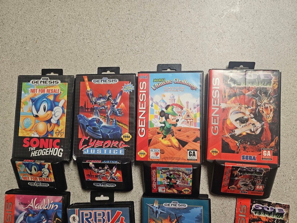 Sega Genesis 7 Game Lot with cases. great titles. | eBay