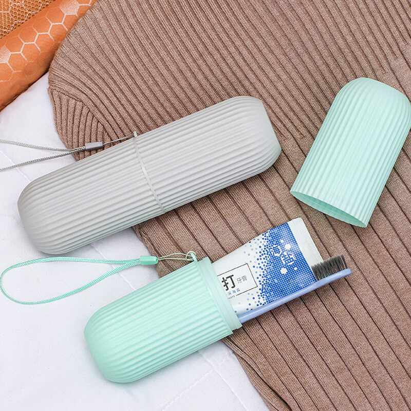 Toothbrush Box,Rinse Cup Toothbrush Storage Box Striped Toothbrush Box ...