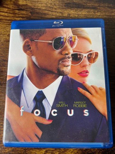 Focus (Blu-ray + DVD ) Very Good - Will Smith Margot Robbie,Rodrigo ...