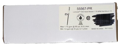 Delta Lumicoat H20 Wall Mounted Single Setting Hand Shower 55567-PR | eBay