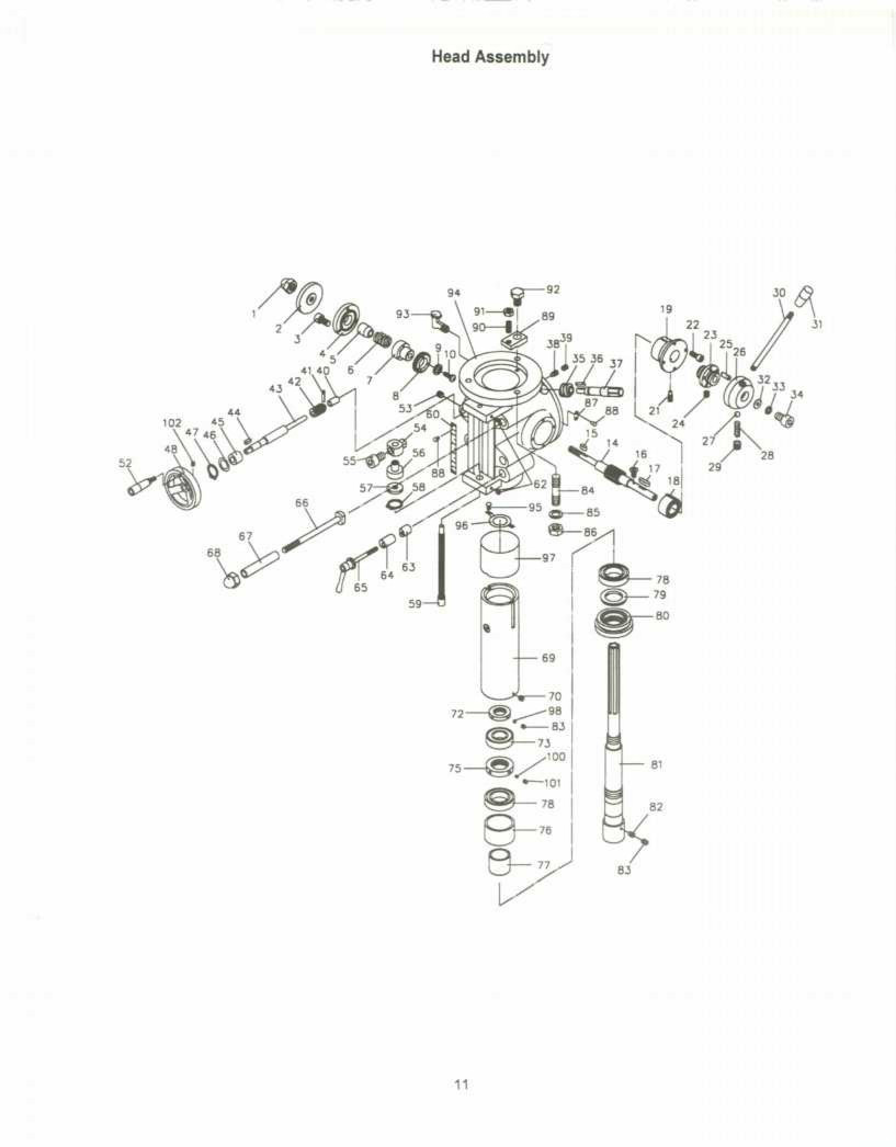 Jet JVM-836 Milling Machine Operator & Parts List Manual *208 | eBay
