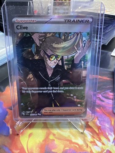 Clive 227/091 Full Art Ultra Rare Scarlet & Violet: Paldean Fates ...