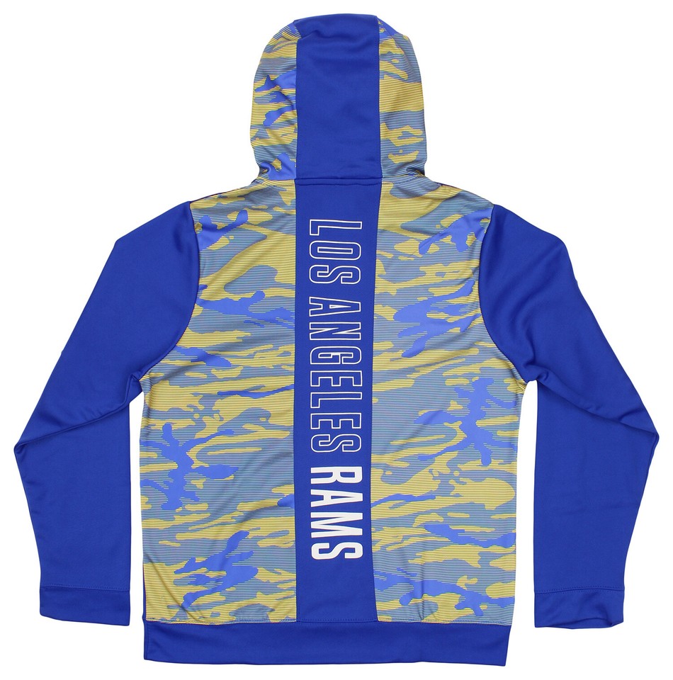 Zubaz NFL Men's Los Angeles Rams Team Color Camo Back Panel Hoodie | eBay