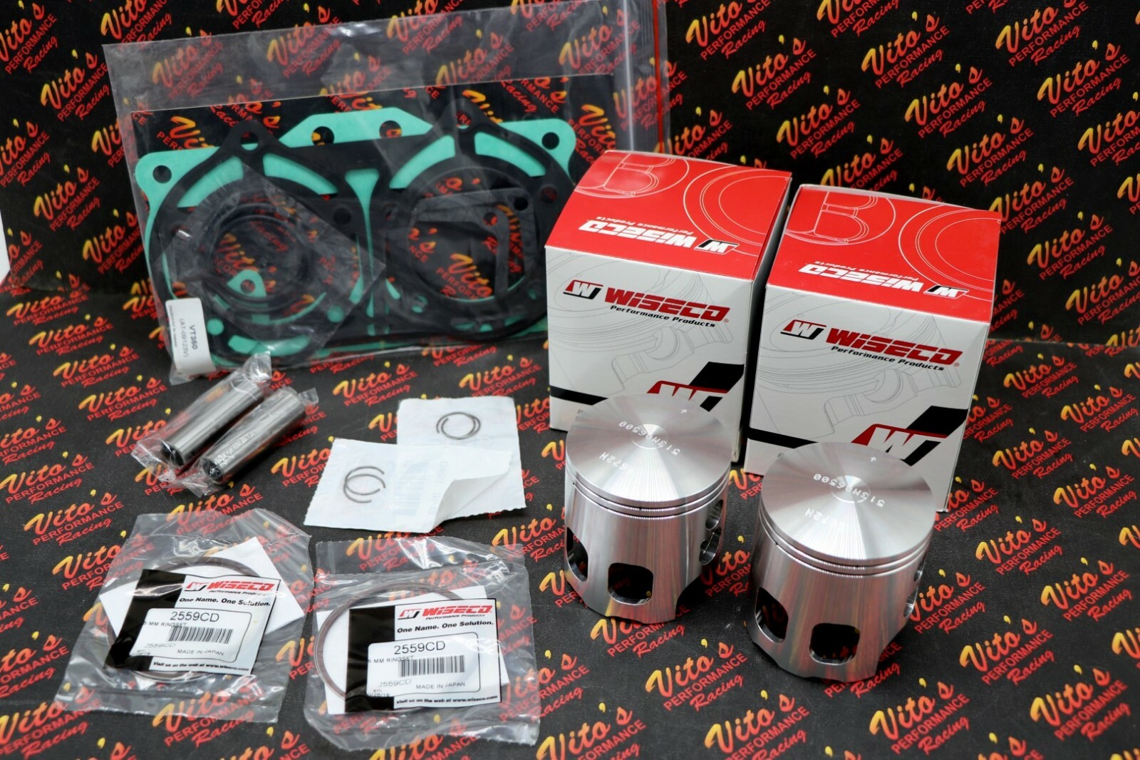 2 x Wiseco 513 series pistons Yamaha Banshee for stock crank 64.50 ...