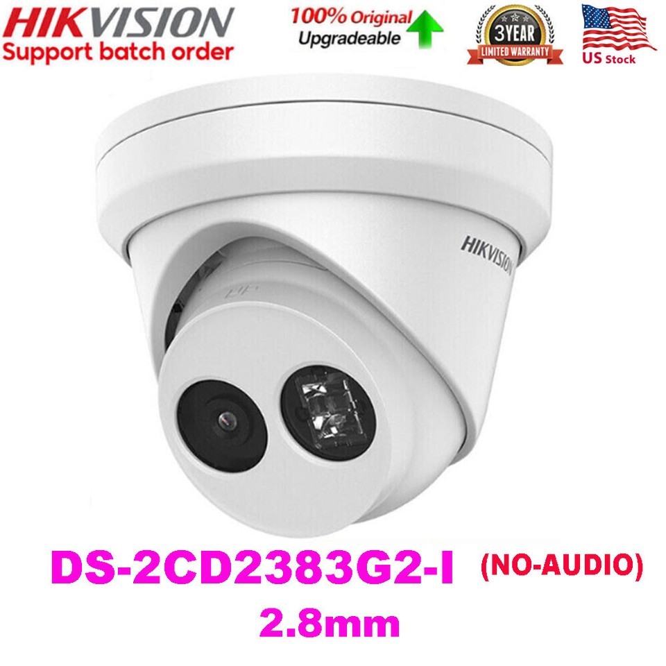 2.8mm Hikvision 8MP 4K DS-2CD2383G2-I AcuSense Turret IP Camera Home ...