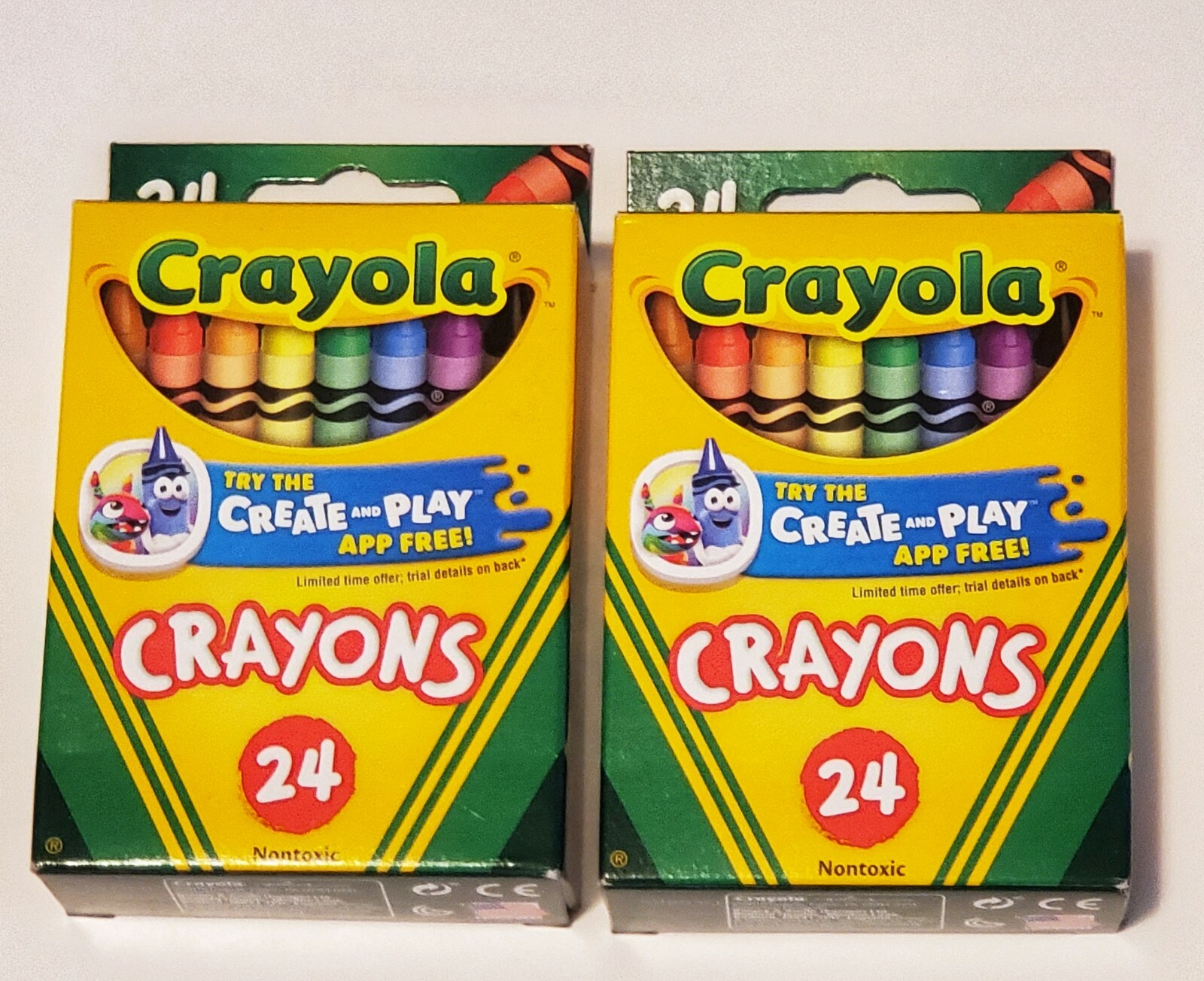 2 boxes Crayola Crayons - 24 Colors lot of 2 Boxes NEW | eBay