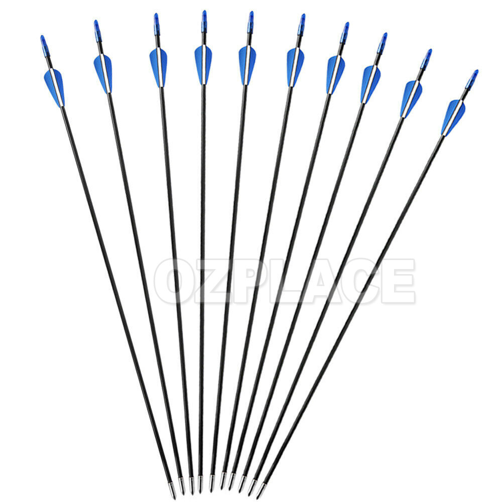31" HEAVY DUTY FIBERGLASS/ALUMINUM ARROWS FOR Archery Hunting Compound ...