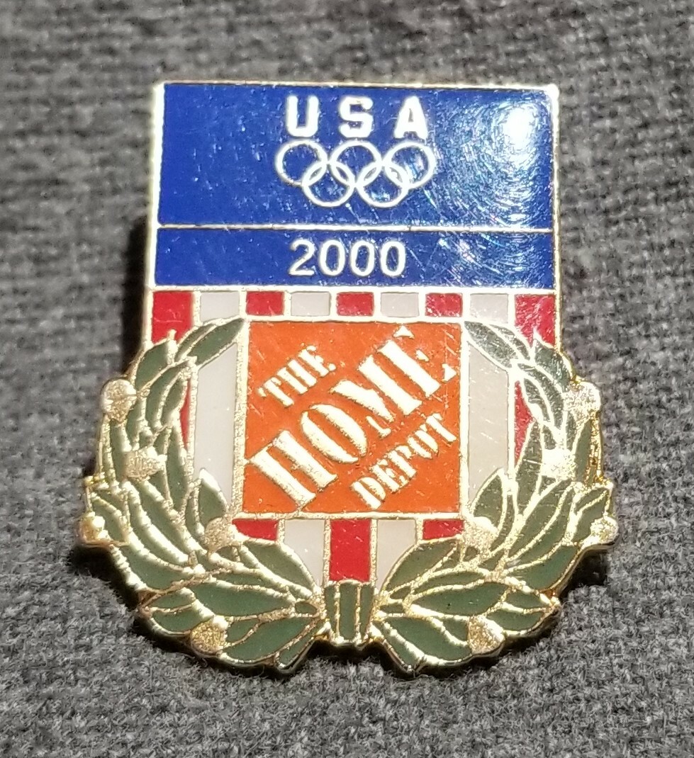 LMH Pin Pinback Lapel 2000 OLYMPIC Summer Games TEAM USA Home Depot ...