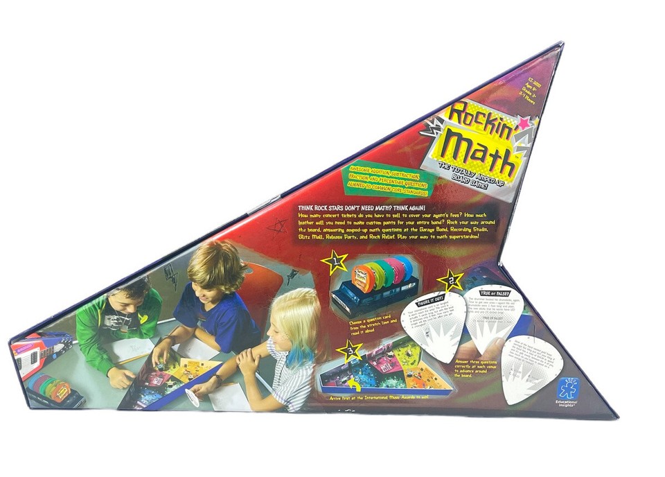 Rockin’ Math The Totally Amped-Up Board Game By Educational Insight NEW ...
