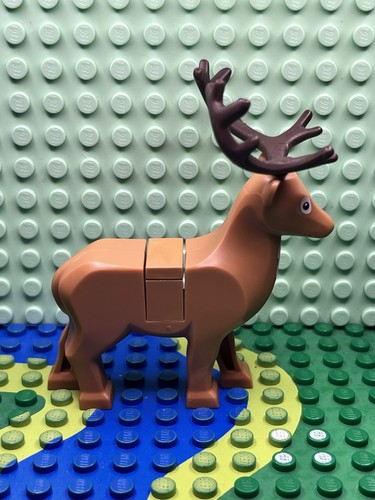 Lego Minifigure Animal Land Reindeer Stag Deer Medium Nougat | eBay