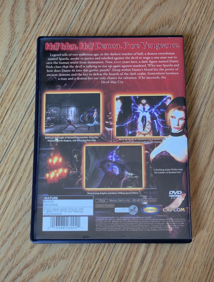 Devil May Cry + Devil May Cry 2 Sony PlayStation 2 PS2 CIB Complete DMC ...