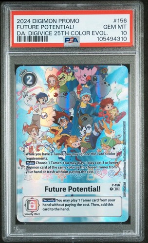 PSA 10 Digimon 25th COLOR EVOLUTION Bonus Possibilities for the Future ...