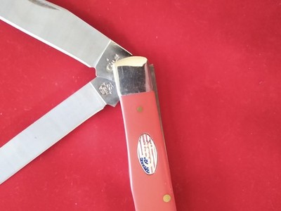CASE XX KNIVES RED TRAPPER 4254 SS POCKET KNIFE 2018 never used no box ...