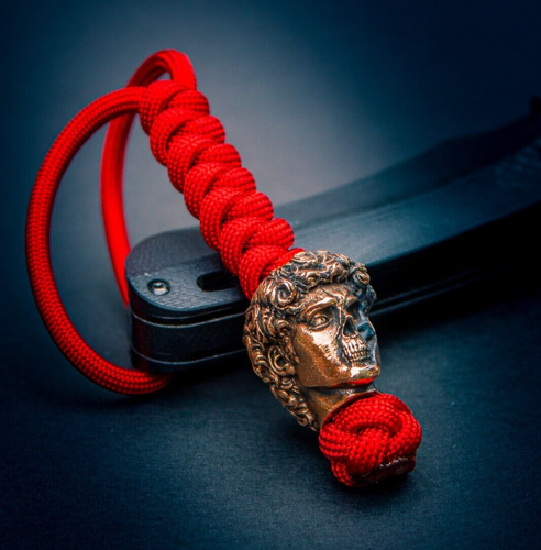 Paracord lanyard, David, Michelangelo, knife lanyard, keychain, edc ...