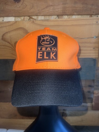 NEW with out tags TEAM Elk RMEF themed Blaze Orange Adjustable Baseball ...