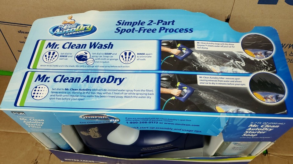 Mr. Clean Auto Dry Spot-Free Clean & Shine Car Wash Spray System ...