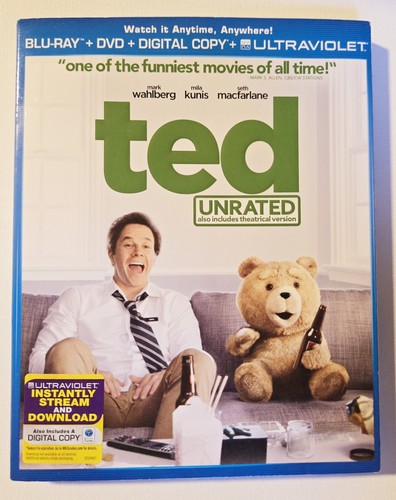 Ted - Unrated (Blu-ray, DVD) 2-Disc Set, Used | eBay