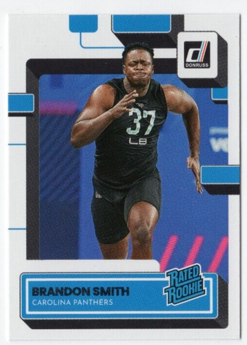 2022 Panini Donruss Brandon Smith #395 Rated Rookie Carolina Panthers ...