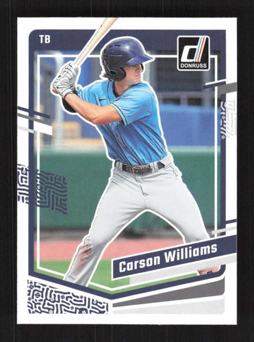 Carson Williams 2023 Donruss Tampa Bay Rays #115 | eBay