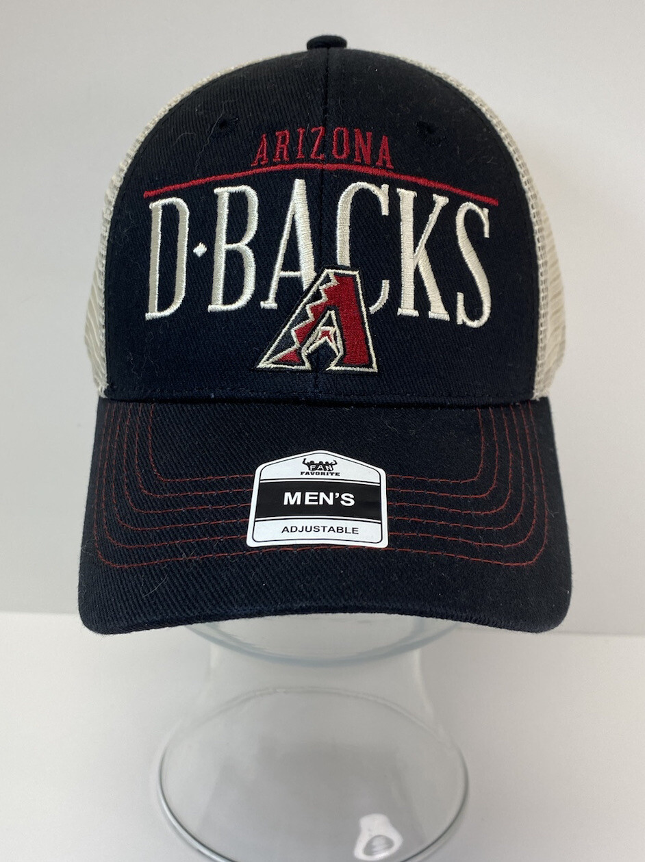 Arizona Diamondbacks Fan Favorite Snapback Mesh Hat / Cap - Black ...