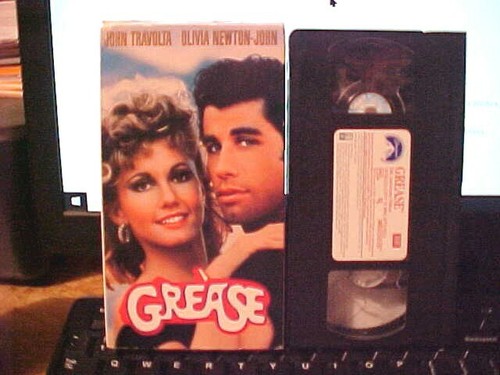 Grease VHS VCR Video Tape Movie John Travolta Used G2 97360110838 | eBay