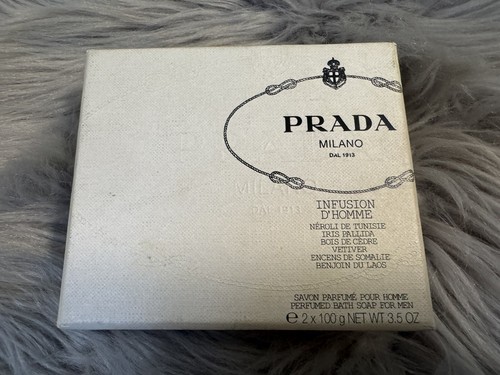 NEW Prada Milano Infusion D'Iris Perfumed Bath Bar Soap Set Duo 100g ...