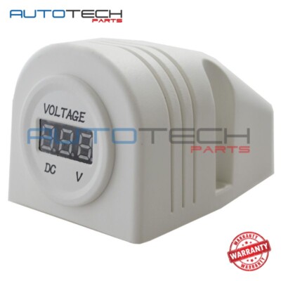WHITE SURFACE MOUNT VOLTMETER | eBay Australia