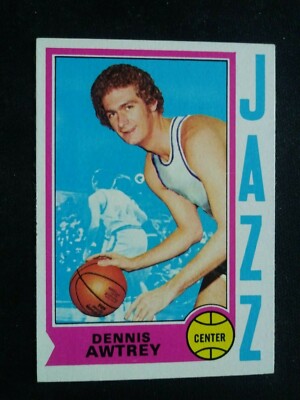 1974-75 Topps Basketball Card # 74 Dennis Awtrey - New Orleans Jazz | eBay