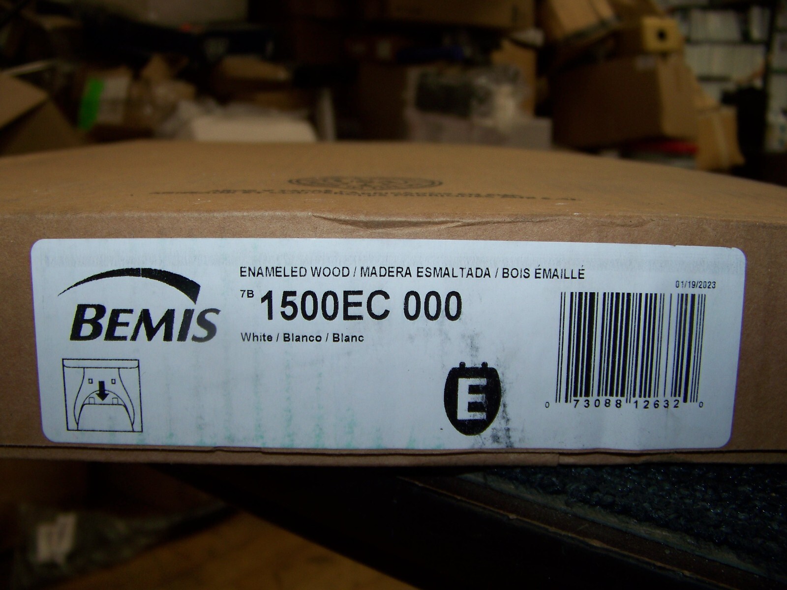 Bemis Enameled Wood Toilet Seat White 1500EC 000 New | eBay