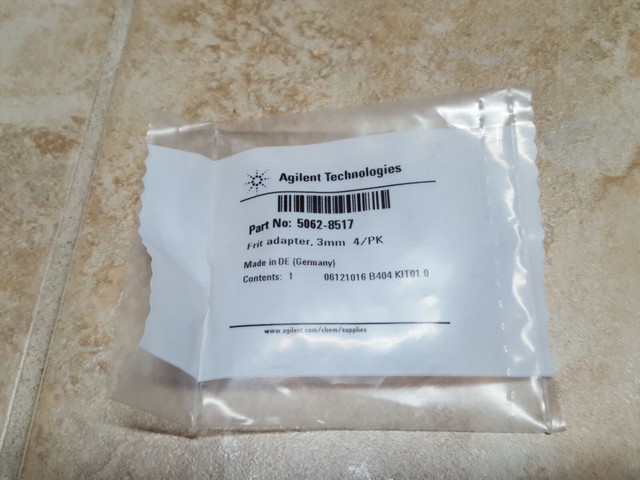4pk Agilent HPLC Capillary 3mm Frit Adapter 5062-8517 for sale online ...