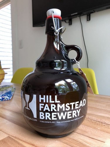 Hill Farmstead Brewing 2L Empty Growler Glass Beer Craft | eBay