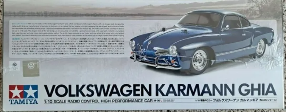 Tamiya 1/10 VW Karmann Ghia M-06L Chassis 2WD w/ Motor & ESC #58677-60A ...